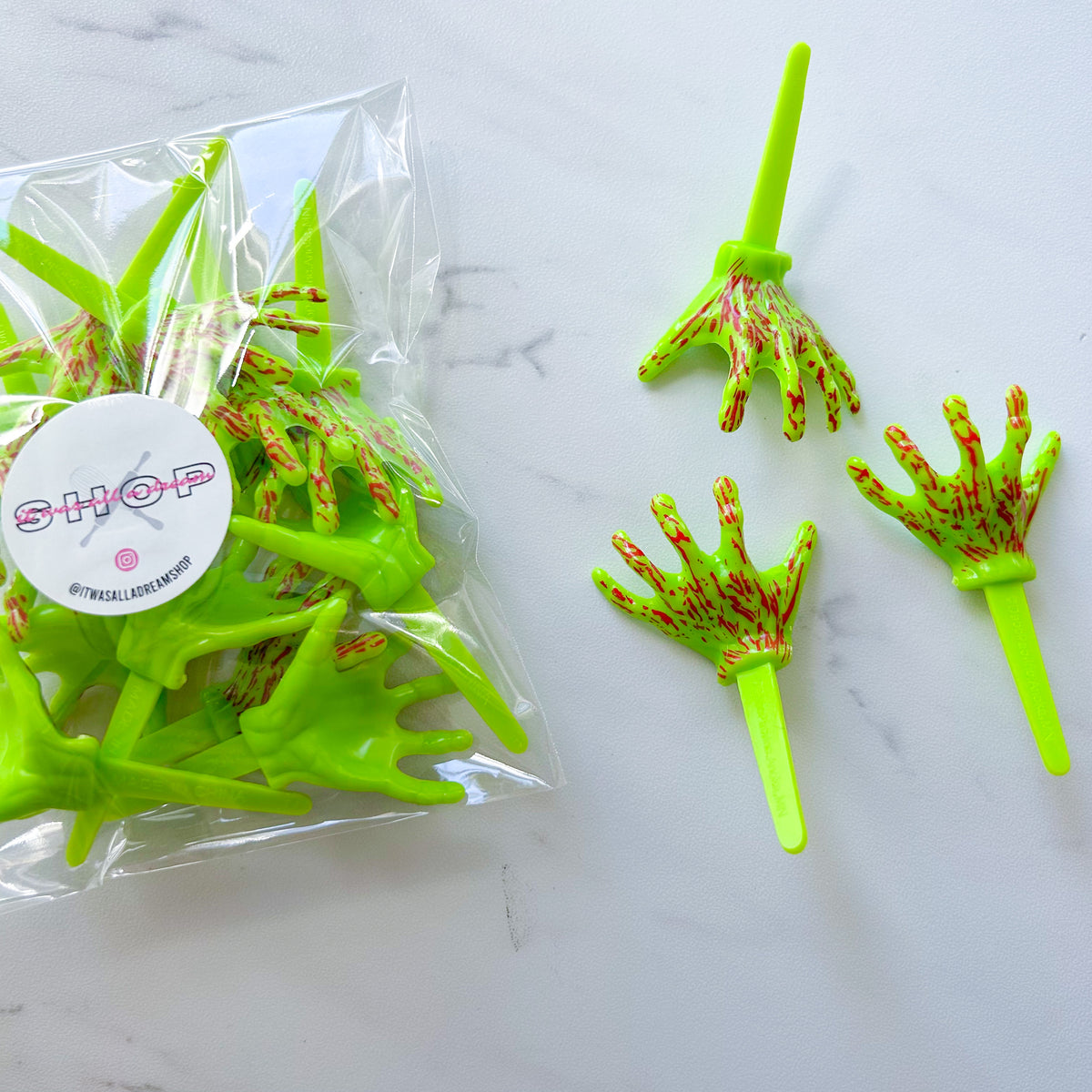 ZOMBIE HAND TOPPERS – ItWasAllADreamShop