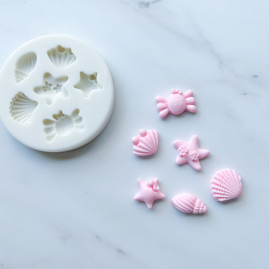 STARFISH & SEASHELLS MOLD – ItWasAllADreamShop