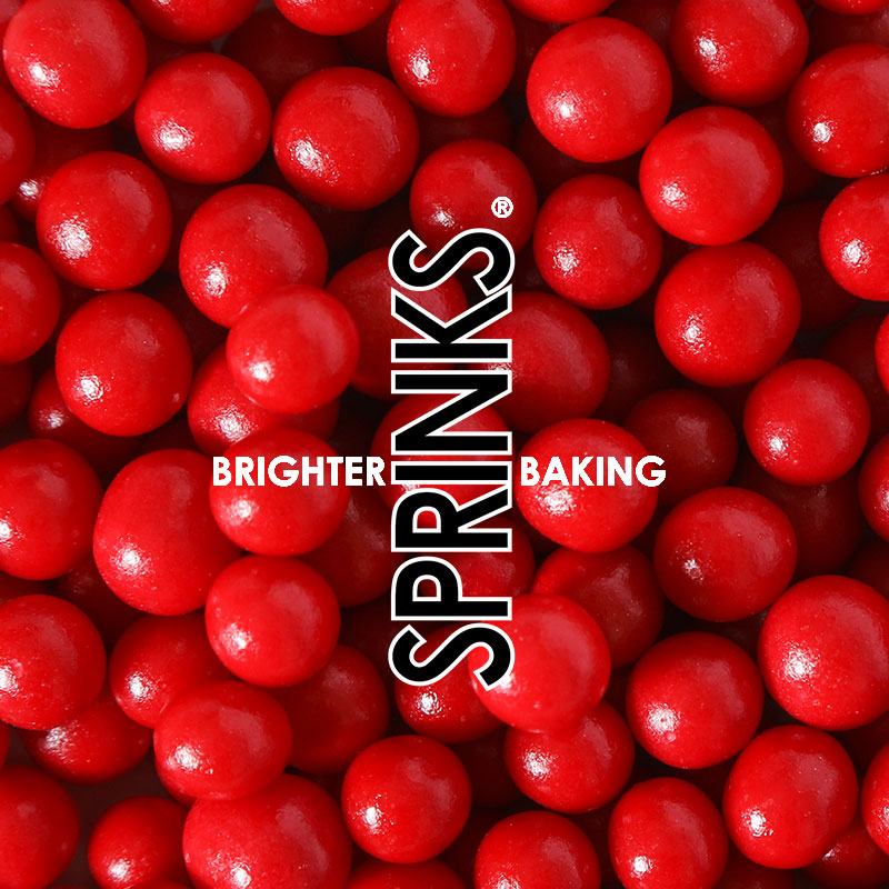RED CACHOUS (8MM) BY SPRINKS – ItWasAllADreamShop